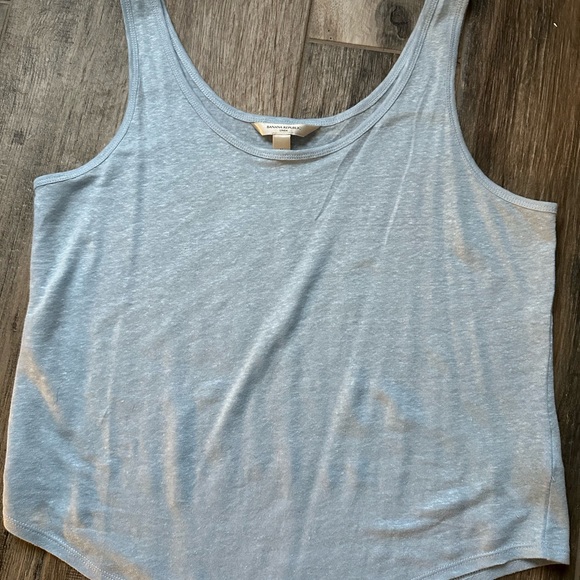 Banana Republic | Tops | Banana Republic Baby Blue Linen Tank | Poshmark